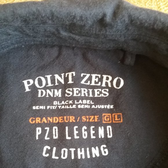 Point Zero | Shirts | Point Zero Mens Polo Shirt Black Grey L | Poshmark
